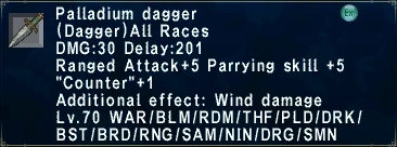 Palladium Dagger | Classic FFXI community | Fandom