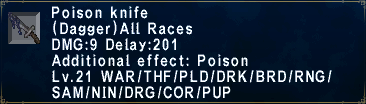 Poison Knife | Classic FFXI community | Fandom