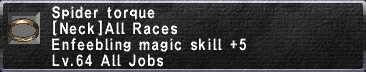 Spider Torque | Classic FFXI community | Fandom