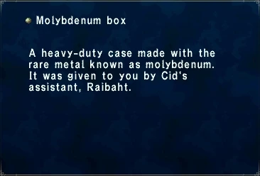 Molybdenum Box | Classic FFXI community | Fandom