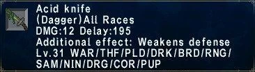 Acid Knife Classic Ffxi Community Fandom