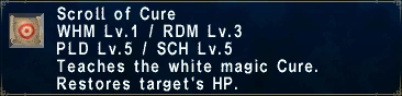 Cure | Classic FFXI community | Fandom