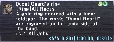 Ducal Guard's Ring | Classic FFXI community | Fandom