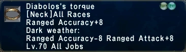 Diabolos's Torque | Classic FFXI community | Fandom
