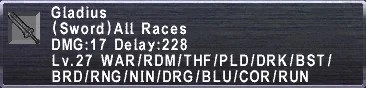 Gladius | Classic FFXI community | Fandom