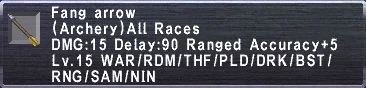 Fang Arrow | Classic FFXI community | Fandom