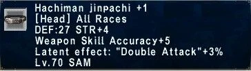 Hachiman Jinpachi +1 | Classic FFXI community | Fandom