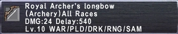 Royal Archer's Longbow | Classic FFXI community | Fandom