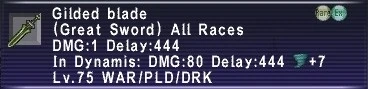 Gilded Blade | Classic FFXI community | Fandom