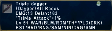 Triple Dagger | Classic FFXI community | Fandom