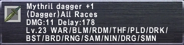 Mythril Dagger +1 | Classic FFXI community | Fandom