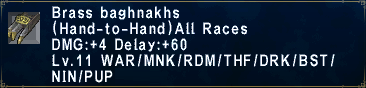 Brass Baghnakhs | Classic FFXI community | Fandom