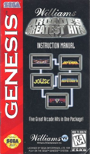 Williams' Arcade's Greatest Hits | WikiClassics | Fandom