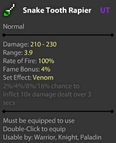 Snake Tooth Rapier | Atlas Wiki | Fandom