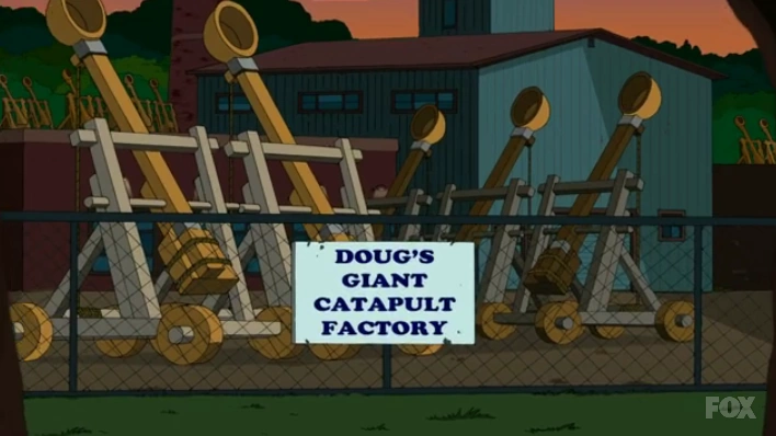 Doug's Giant Catapult Company | The Cleveland Show Wiki | Fandom