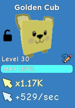 Golden Cub | Clicker Simulator Wiki | Fandom