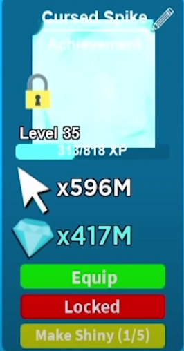 Cursed Spike | Clicking Legends Wiki | Fandom