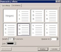 Numeración y Viñetas | Wiki Clioudec | Fandom