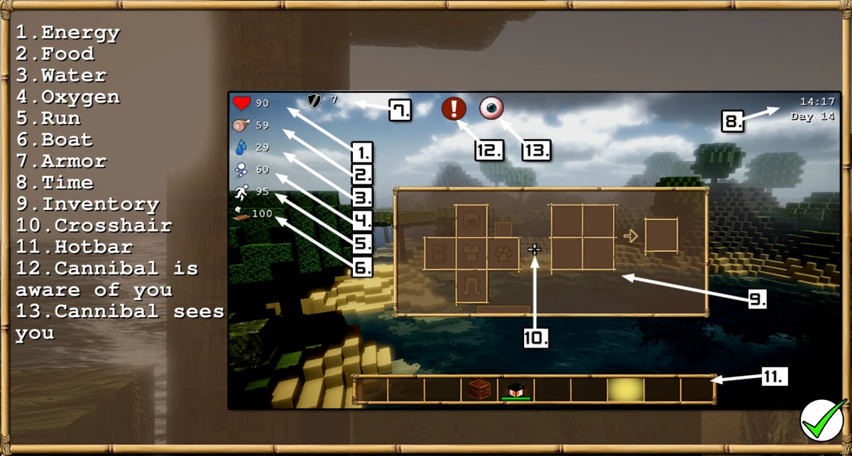 Game GUI - Official Cube Life: Island Survival Wiki