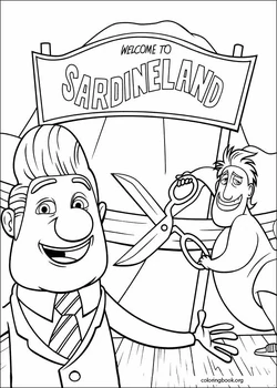 coloring pages of cloudy with a chance of meatballs