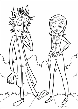 coloring pages for cloudy with a chance of meatballs