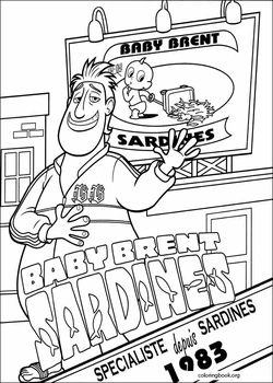 coloring pages of cloudy with a chance of meatballs