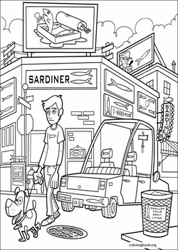 coloring pages cloudy with a chance of meatballs