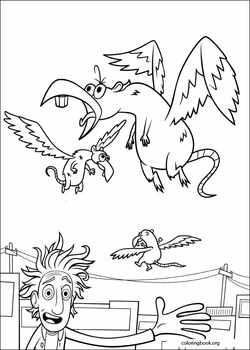Cloudy With A Chance Of Meatballs 2 Foodimals Coloring Pages