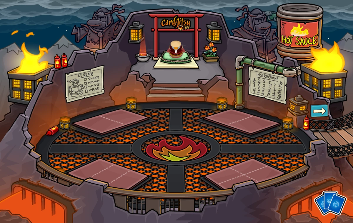 Dojo de feu | Wiki Club penguin pedia | Fandom