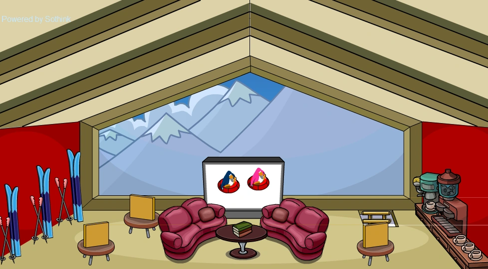 Lounge attic | Club Penguin Rewritten Fanon Wiki | Fandom