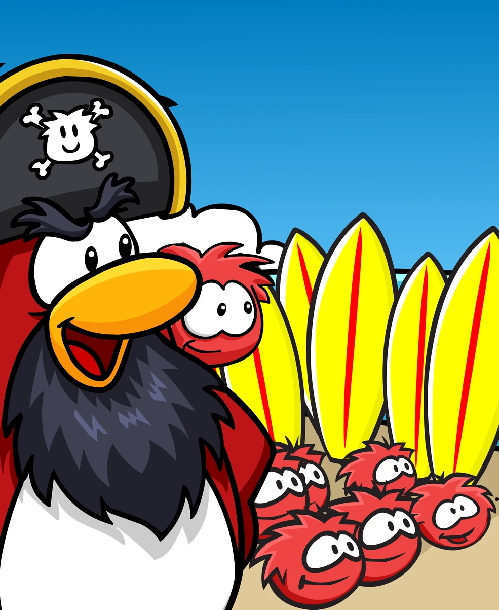 club penguin coloring pages of rockhopper tracker