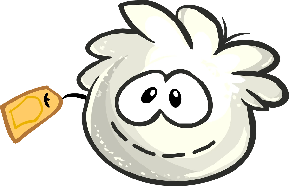 White Puffle Stuffie | Club Penguin Rewritten Wiki | Fandom
