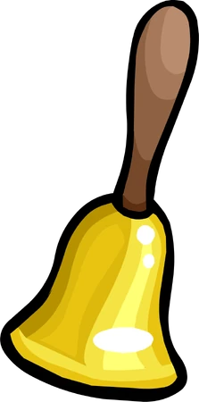 Cartoon Hand Bell