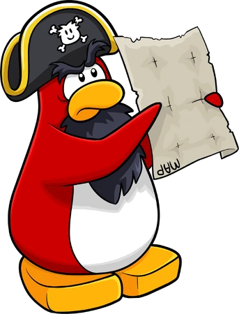 club penguin coloring pages of rockhopper tracker