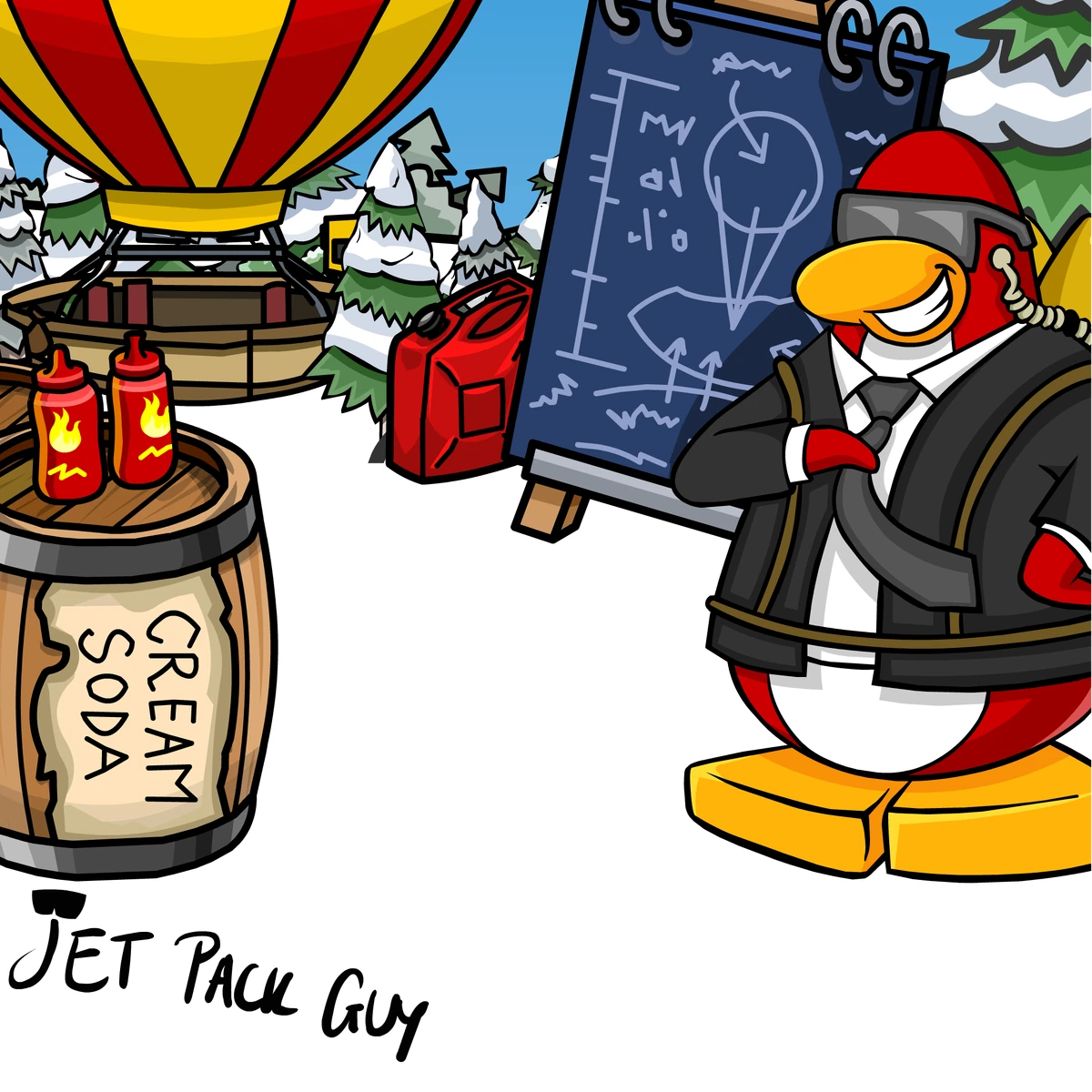 Jet Pack Guy Background | Club Penguin Rewritten Wiki | Fandom