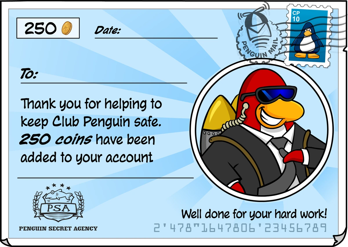 Jobs: Secret Agent Postcard | Club Penguin Rewritten Wiki | Fandom