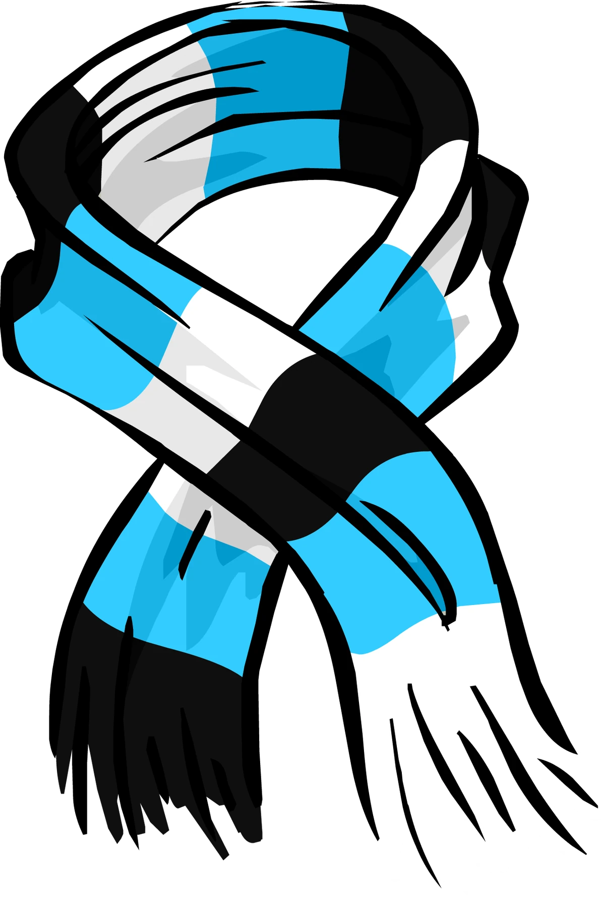 Blue Striped Scarf | Club Penguin Rewritten Wiki | Fandom