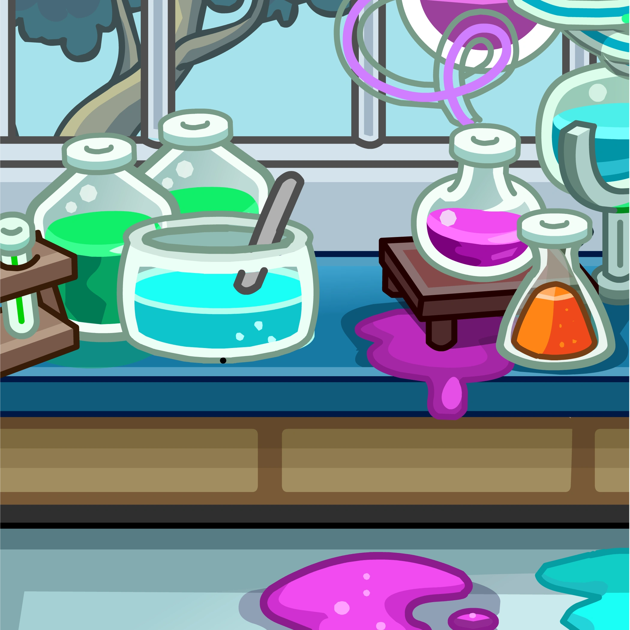 Mad Science Lab Background