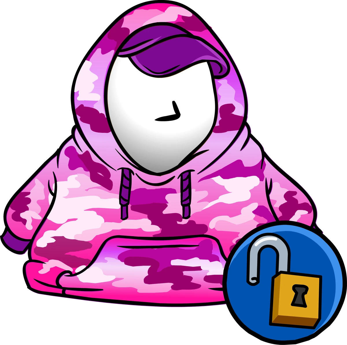Pink Hip Hop Hoodie | Club Penguin Rewritten Wiki | Fandom