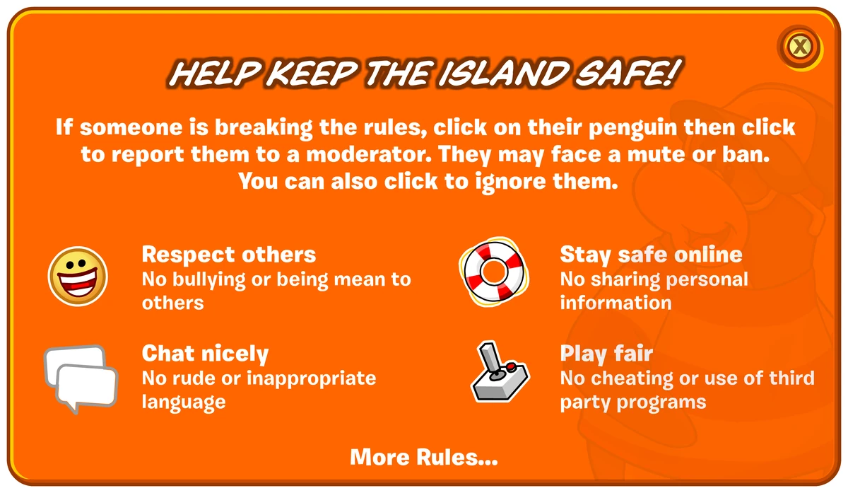 Rules | Club Penguin Rewritten Wiki | Fandom