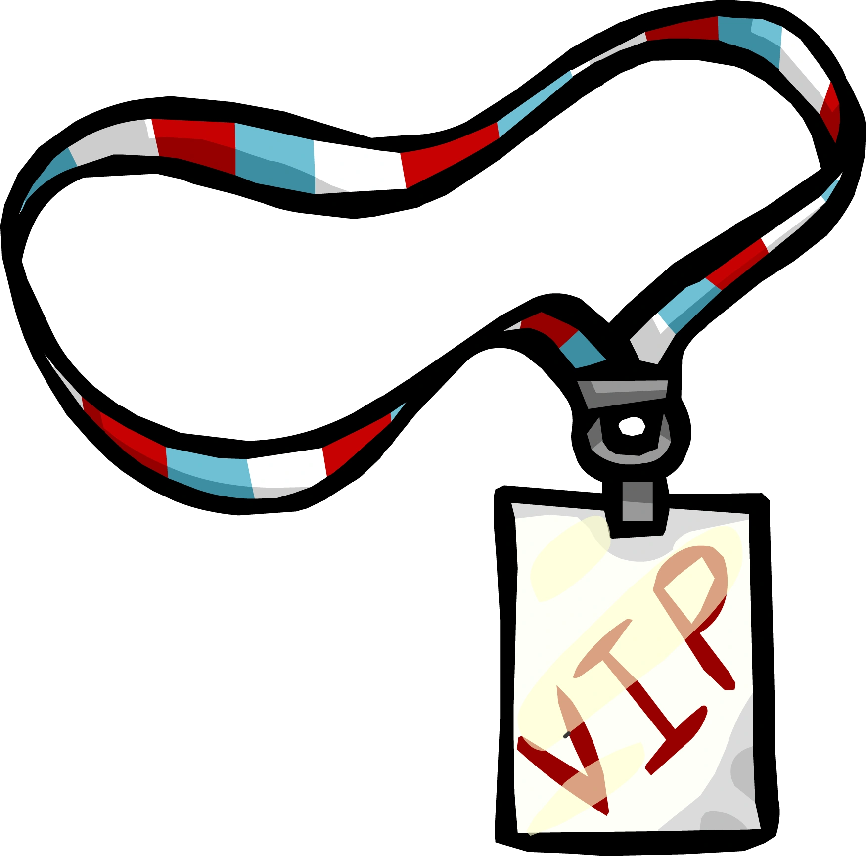 Lanyard Pass Clip Art