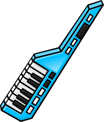 Blue Keytar | Club Penguin Rewritten Wiki | Fandom