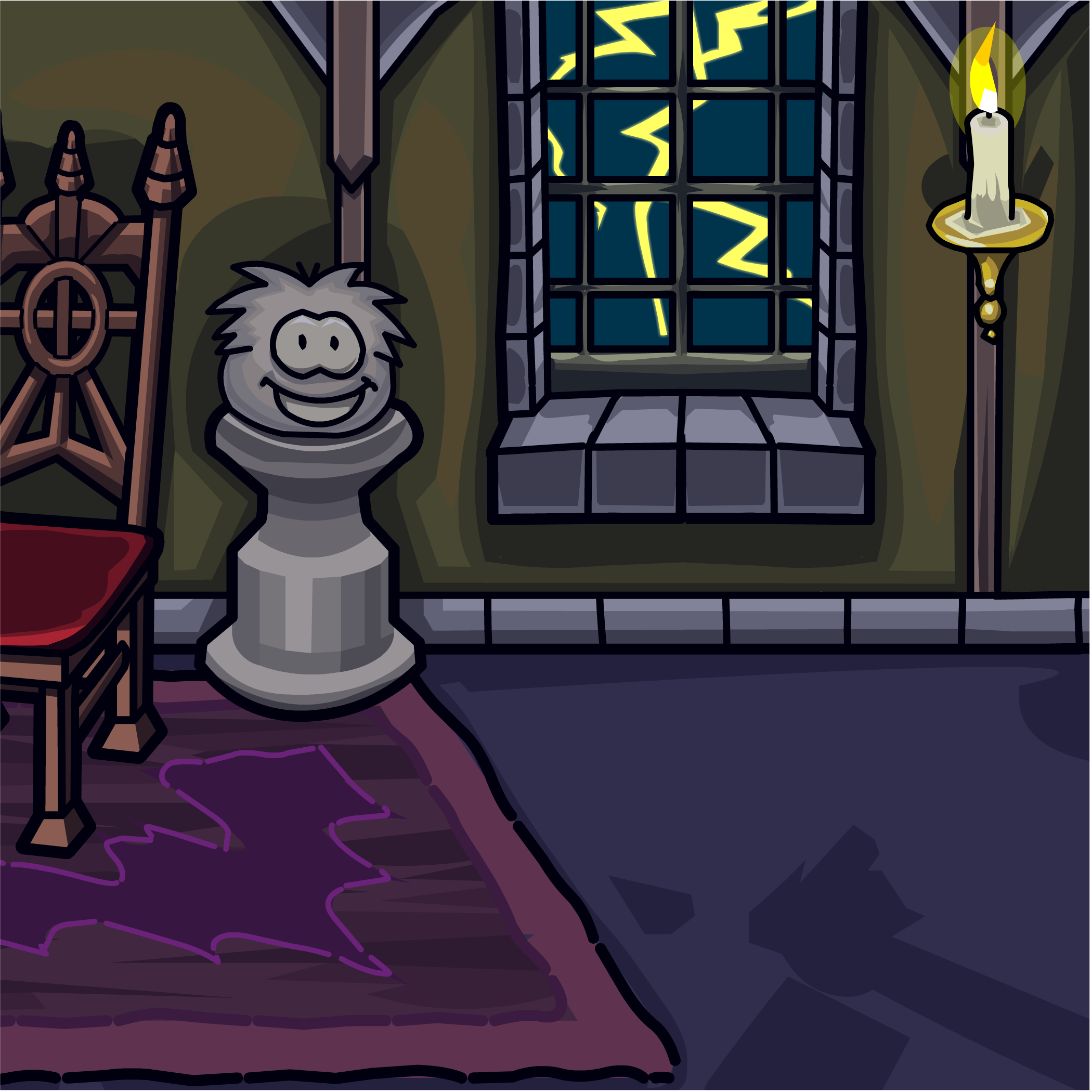 Inside Haunted House Cartoon