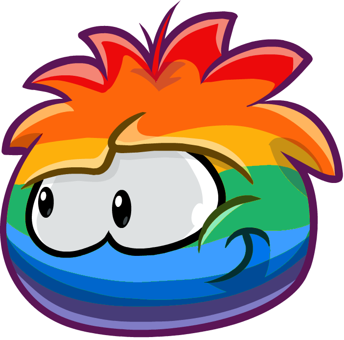 Puffle Arcoiris Celestial (No confundir con Puffle Multicolor) | Wiki ...
