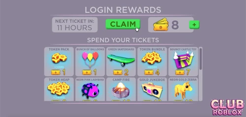 Login Rewards | Club Roblox Wiki | Fandom