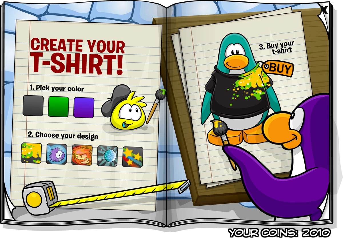 Custom T-shirt | Club Penguin Wiki | Fandom