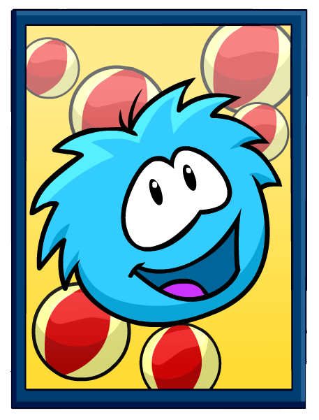 Poster de Puffle Azul | Club Penguin Wiki | Fandom