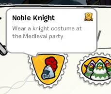 Noble Knight stamp | Club Penguin Wiki | Fandom