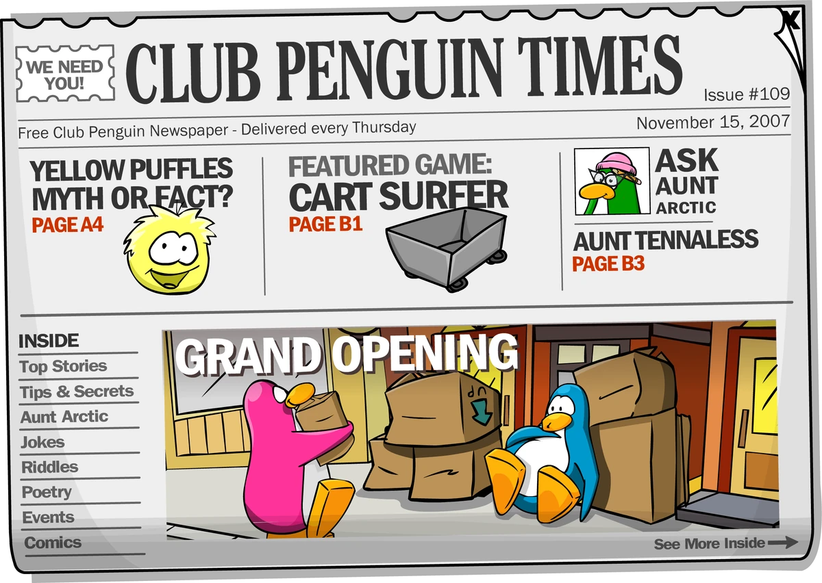 Club Penguin Times/Issue 109 | Club Penguin Wiki | Fandom