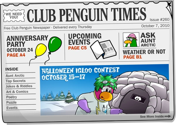 Club Penguin Times/Issue 260 | Club Penguin Wiki | Fandom